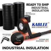 China In Stock Black Insulation PVC Tape 0.1mm 105C Heat Resistant Automotive Wire Harness for sale