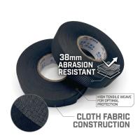 China Fleece Automotive Cloth Wire Harness Tape 19mm x 20m Noise Reduction Anti Abrasion Wiring Wrap for sale