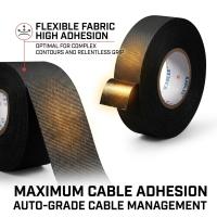 China Engine Bay Cloth Wire Harness Tape 38mm x 25m High Temperature Resistant Automotive Loom Wrap for sale