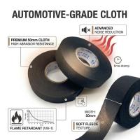 China Fleece Automotive Cloth Wire Harness Tape 19mm x 20m Noise Reduction Anti Abrasion Wiring Wrap for sale