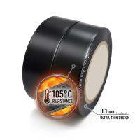 China 0.1mm Black Insulation PVC Tape High Temperature Automotive Wire Harness Wrap 19mm 20m for sale