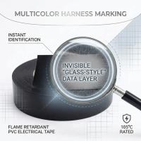 China 0.1mm Black Insulation PVC Tape No Residue for Automotive Wire Harness Wrapping for sale