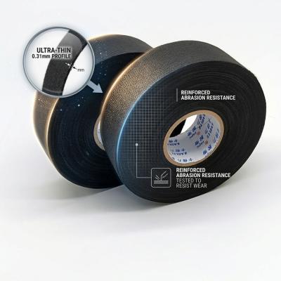 China 0.31mm Thin Fleece Wiring Harness Tape 15m Short Roll Noise Damping Abrasion Resistance Hand Tearable for sale
