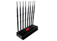 China VHF UHF Mobile Phone Signal Jammer 8 Channels Omni Directional Antenna for sale