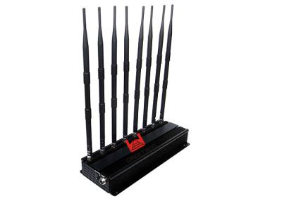 China VHF UHF Mobile Phone Signal Jammer 8 Channels Omni Directional Antenna for sale