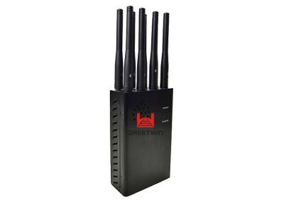 China 8 Antennas Handheld Cell Phone Reception Blocker With Remote Control For Police for sale