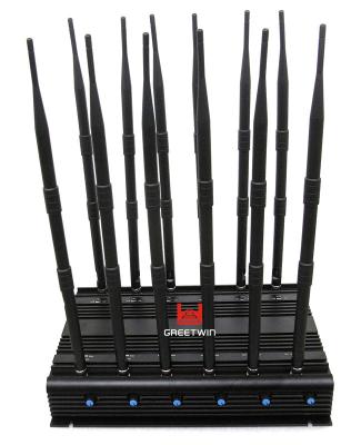 China 30 Watt 2G 3G Mobile Phone Signal Jammer / WIFI Phone Signal Scrambler for sale