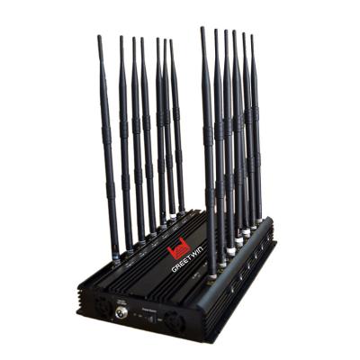 China High Power GPS 4G Mobile Phone Signal Jammer 868MHz  433MHz 315MHz Adjustable for sale