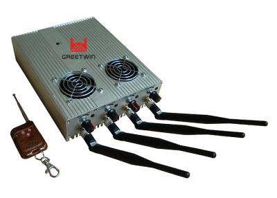 China Remote Control Cell Phone Signal Jammer Blocker 4G With Omni Antennas for sale