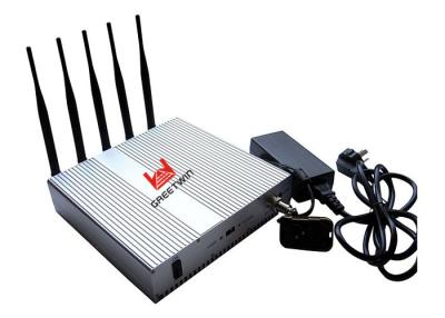 China Strong Range Cell Phone Signal Jammer Scrambler Device WIFI 2400mhz - 2500MHz for sale