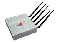 China AC 220V DC 5V GSM 3G 4G LTE Cell Phone Signal Jammer GSM900MHz LTE1800MHz for sale