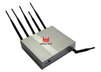 China 40 M VHF UHF Portable Cell Phone Signal Jammer For Cars , Cell Signal Disruptor for sale