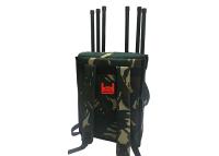 China Tactical Manpack Portable Mobile Phone Signal Jammer 120 W Backpack Type for sale