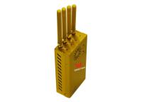 China Portable GPS Signal Jammer Device To Block Cell Phone Signal In Car 4 Antennas for sale