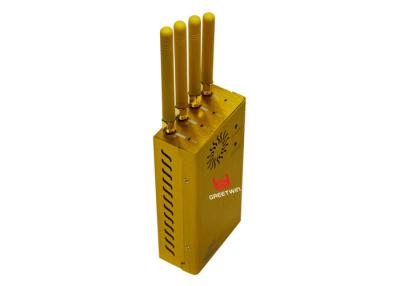 China Portable GPS Signal Jammer Device To Block Cell Phone Signal In Car 4 Antennas for sale