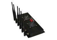 China 3G GPS Phone Signal Blocker Jammer With 6 Omni Antennas 1500MHz 1200MHz for sale
