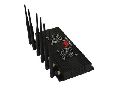 China 3G GPS Phone Signal Blocker Jammer With 6 Omni Antennas 1500MHz 1200MHz for sale