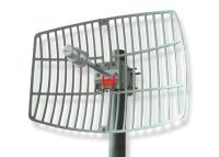 China Vertical Mobile Signal Repeater 2.4 Ghz 24dBi Grid Parabolic Antenna 3G for sale