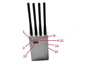 China 8 Band Portable Jammer with 3 Times Jamming Range than VCO Technology Jammer for sale