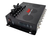 China 80W 2G 3G 4G Mobile Phone Signal Jammer With 8 Antennas For Prison Security for sale