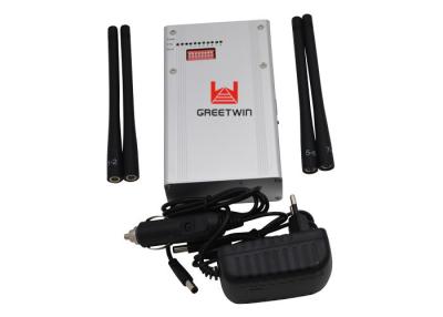 China 4 Antennas Jam 8 Band Portable Signal Jammer , phone signal scrambler For Personal Privacy for sale