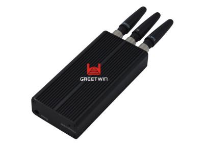 China 3 Antennas Handheld Cell Phone Jammer / Mini Small Power Phone Signal Jammer for sale