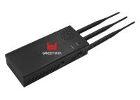 China Remote Control 315MHz 433MHz 868MHz Cell Phone Signal Jammer With 3pcs Antennas for sale