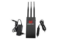 China Remote Control 315MHz 433MHz 868MHz Cell Phone Signal Jammer With 3pcs Antennas for sale