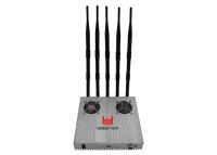 China 12W Five Antennas 2G 3G 4G Mobile Phone Jammer / GPS WiFi Signal Blocker for sale