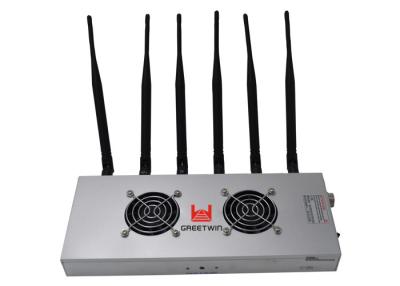 China 6 Antennas 12W 4G2300 LTE800 LTE2600 Cell Phone Signal Jammer 30 Meters for sale