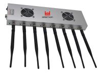 China 8 Antennas LTE800 GSM900 3G2100 Cell Phone Signal Jamming Device For Conference Rooms for sale