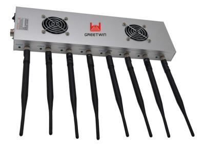 China 8 Antennas LTE800 GSM900 3G2100 Cell Phone Signal Jamming Device For Conference Rooms for sale