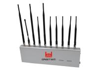 China 3G 4G LTE Lojack Cell Phone Jammer Wireless Signal Blocker With 10 Antenna for sale