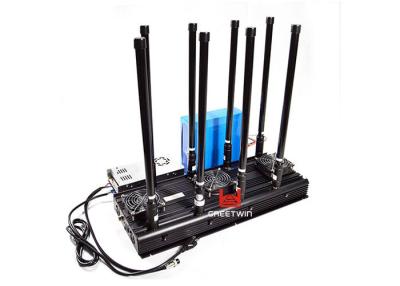 China Most Powerful Desktop Cell Phone Signal Jammer 3G 4G Bluetooth Up To 150m for sale