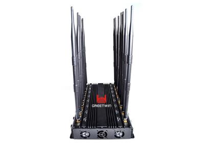 China 16 Antennas GSM900 LTE1800 Mobile Phone Signal Jammer WIFI GPS1500MHz for sale