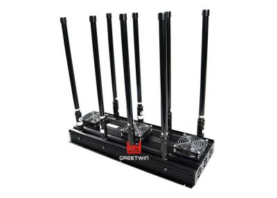 China 160M Adjusted Portable WiFi Signal Jammer 700MHz-5800MHz With 7 Cooling Fan for sale