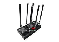 China 6 Antennas Powerful 3G 4G Portable Mobile Phone Signal Jammer For Libraries Museums for sale