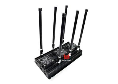 China 6 Antennas Powerful 3G 4G Portable Mobile Phone Signal Jammer For Libraries Museums for sale