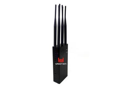 China High Gain 6 Channel Mobile Phone Signal Jammer , 3G2100 WiFi Cell Phone Reception Blocker for sale