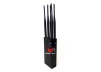 China Portable 6 Band Mobile Phone Signal Jammer Blocker 4G LTE800-LTE2600 Up To 25m for sale