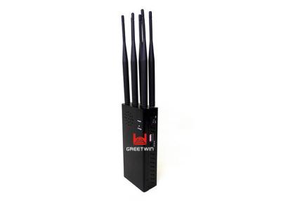 China Portable 6 Band Mobile Phone Signal Jammer Blocker 4G LTE800-LTE2600 Up To 25m for sale