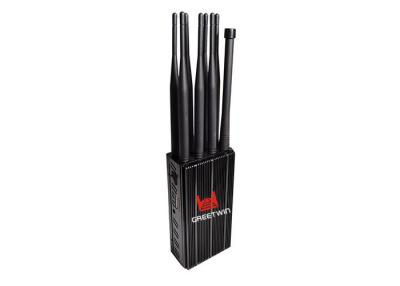 China Lojack GPS WiFi Portable Cell Phone Signal Jammer 3 hours Working Time for sale