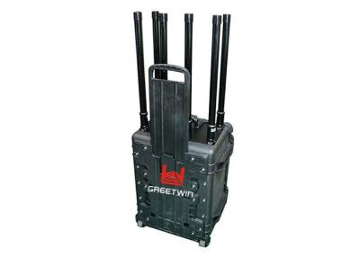 China 2.4GHz & 5Ghz Wireless networks Jammer , Drone Jamming Device 360 Degrees 330w Up To 1000m for sale