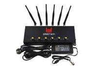 China Adjustable 6 Bands Cell Phone Signal Jammer , CDMA GSM PCS 3G 4G Signal Blocker for sale