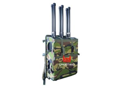 China 6 Channels Powerful 200 Meters Manpack Jammer For Military Security Force for sale