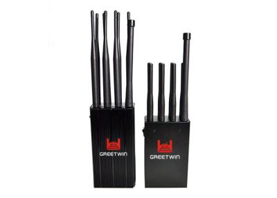 China Compact Powerful Handheld 8 Band Cell Phone Scrambler Jamming WiFi GPS GSM for sale