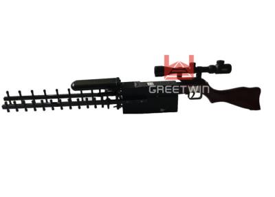 China 2.4G 5.8G GPS Glonass Gun Anti uav jammer , drone jammer up to 800m 60 Watt for sale