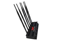 China 6 Band Remote Control 4g Mobile Phone Jammer / 2G 3G LTE uhf vhf jammer for sale