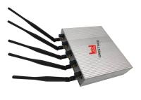 China Walkie talkie Five Band Cell Phone Signal Jammer WiFi Shield with Adjustable button for sale