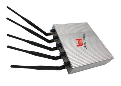 China Walkie talkie Five Band Cell Phone Signal Jammer WiFi Shield with Adjustable button for sale